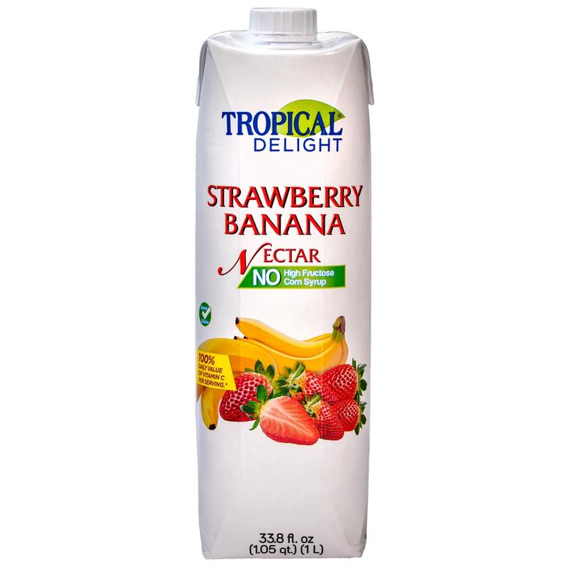 Tropical Delight Strawberry & Banana Nectar 1Lt – supercitysxm.com
