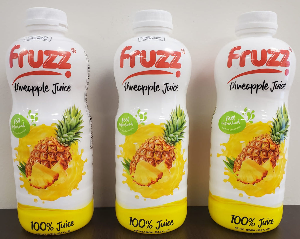 Fruzz 100% pineapple juice (1liter) – supercitysxm.com